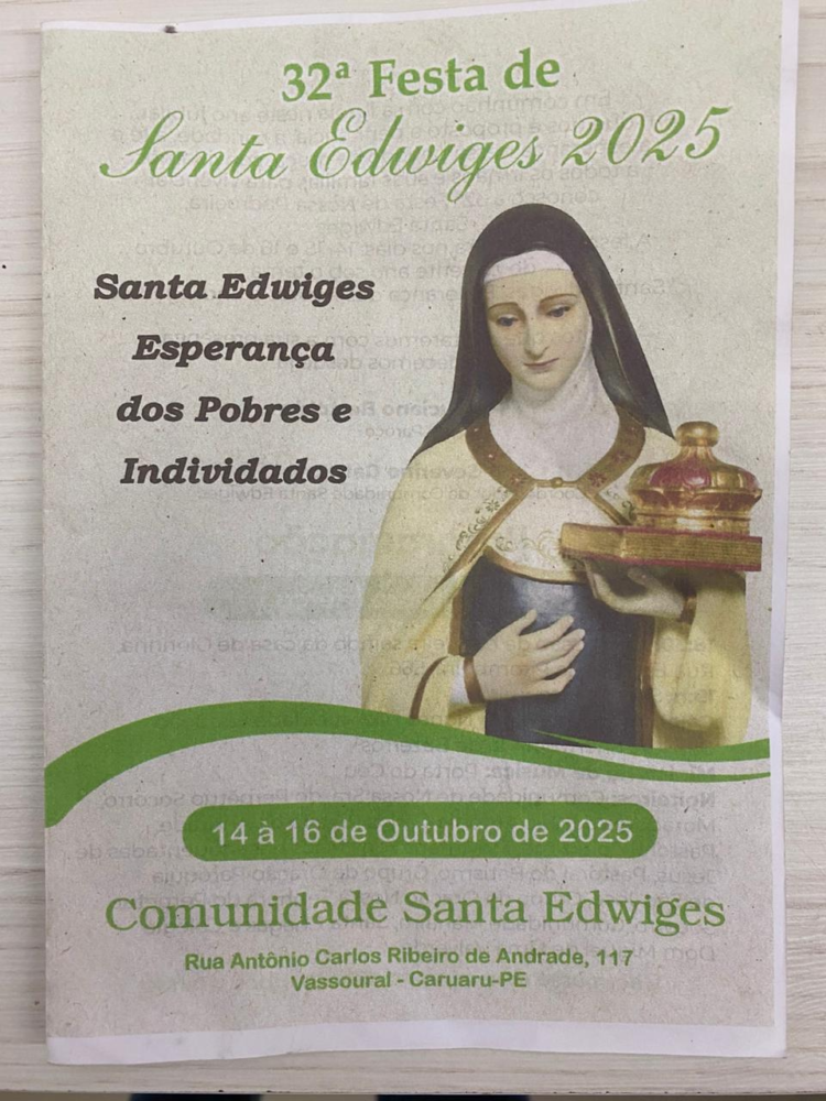 Comunidade Santa Edwiges realiza 32ª festa em homenagem à santa